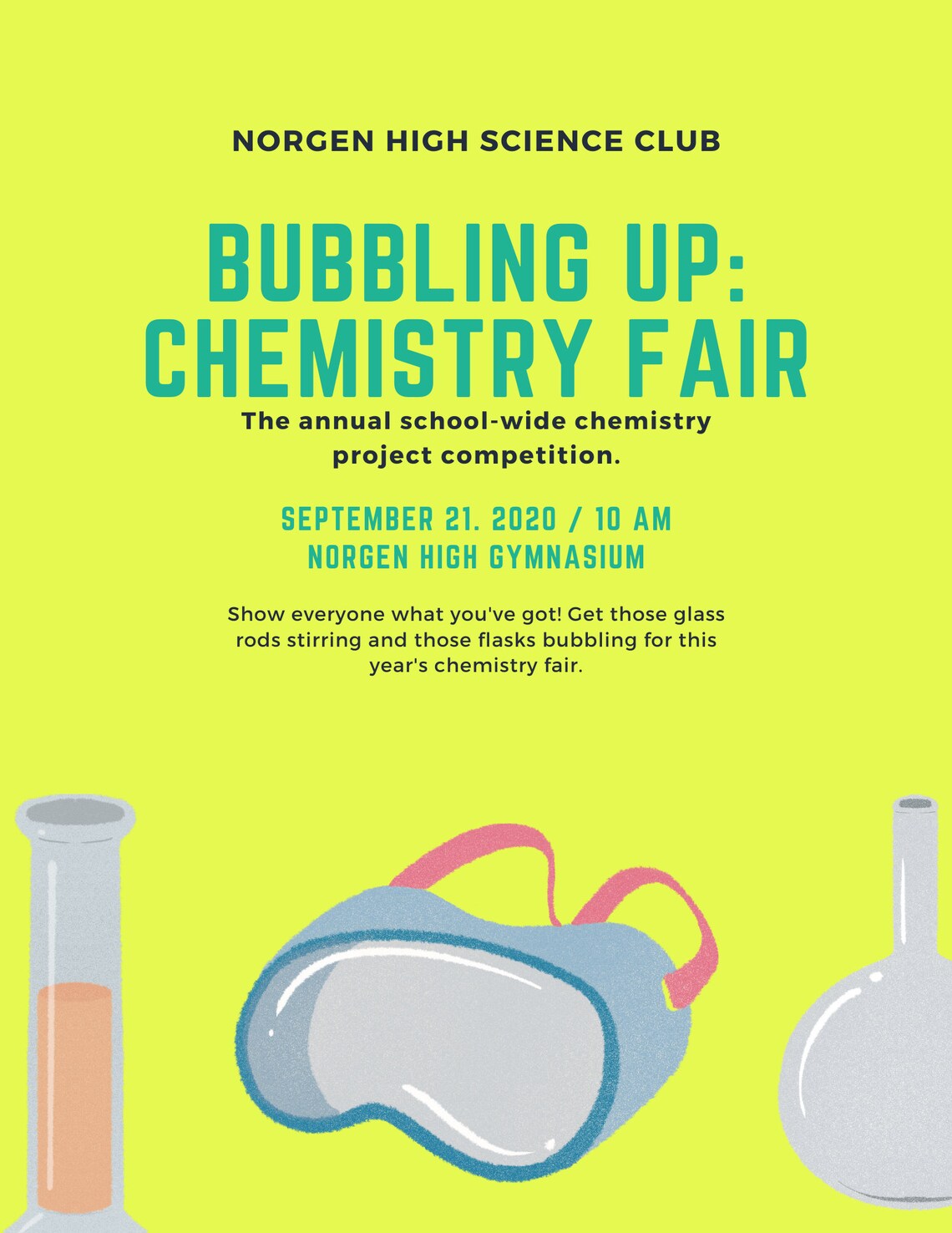 50 Watercolor Lab Equipment Illustration Clipart Science Flyer Design ...