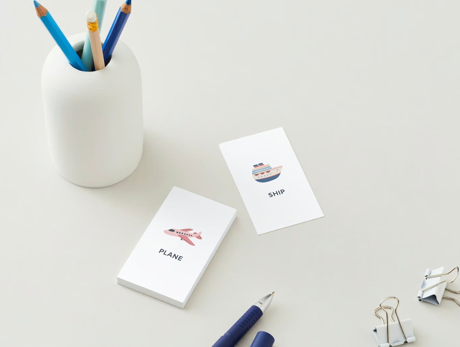 24 Travel Essential Flashcards | Montessori Flashcards | Pre-school ...