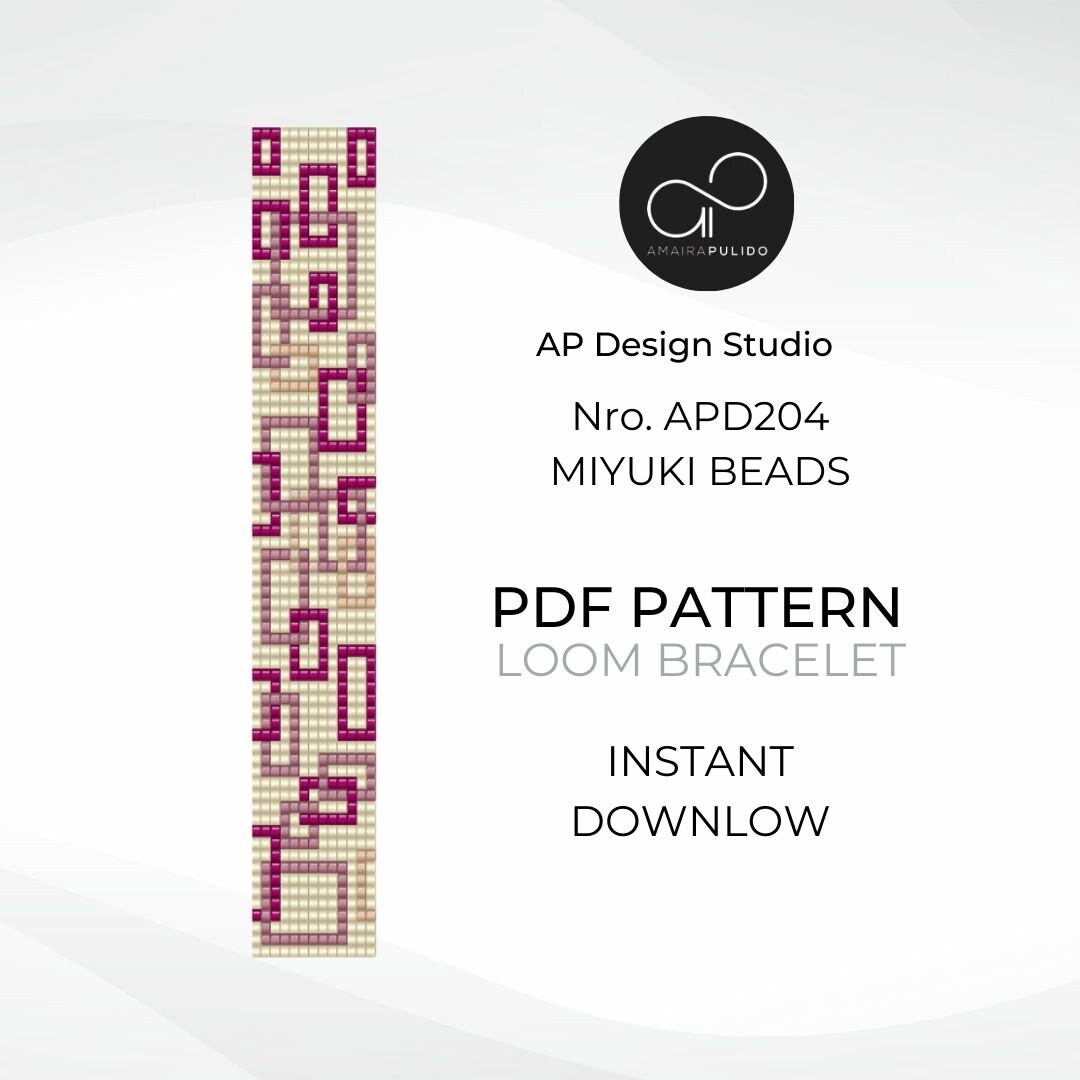 Loom Bracelet Pattern, Bead Loom Pattern, PDF Pattern, Instant Download ...