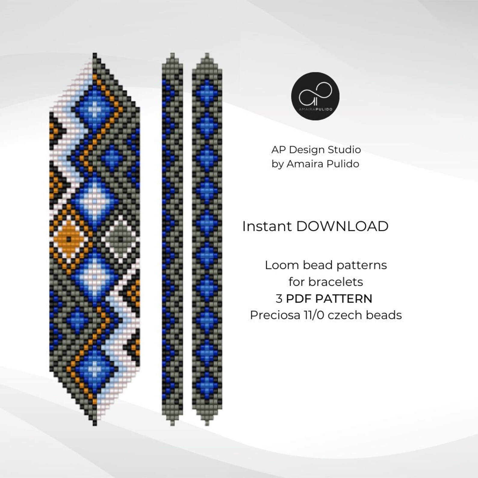 Loom Bracelet Pattern, Bead Loom Pattern, PDF Pattern, Instant Download ...