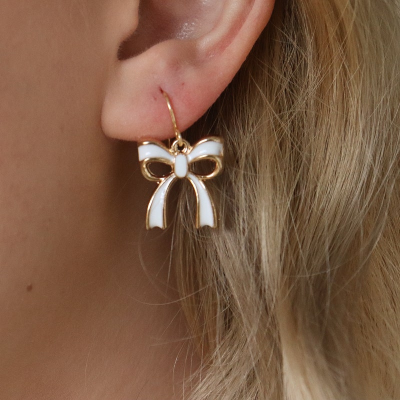 Bow Earrings - Etsy