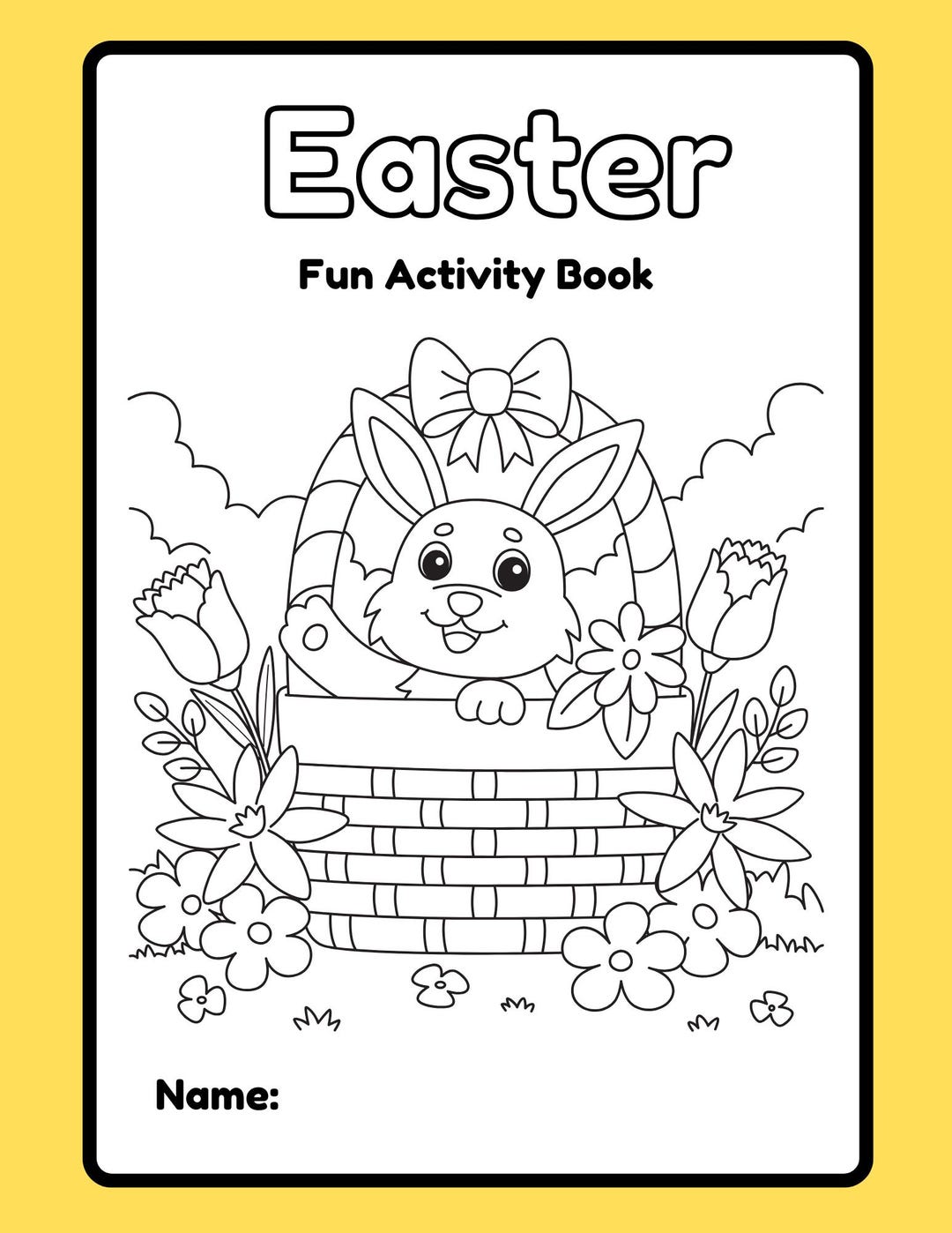 Easter Activity Book for Kids, Make Your Own Bunny Ears - Etsy