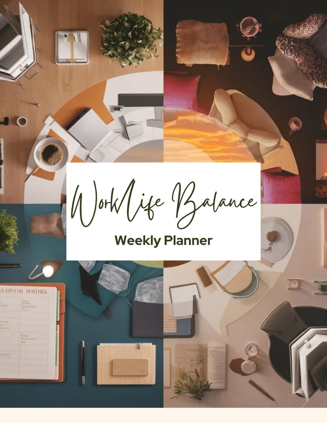 Work Life Balance Weekly Planner - Etsy