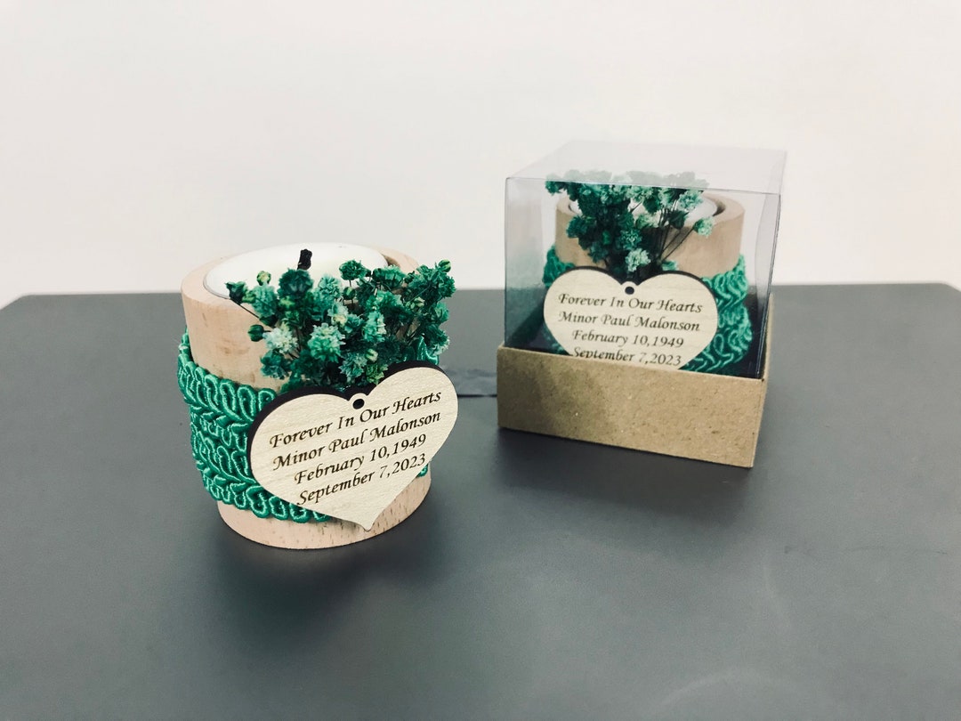 Funeral Favors, Candle Funeral Favor Personalized, Candle for ...