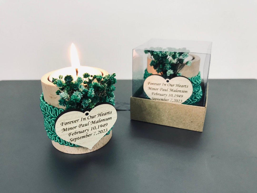 Funeral Favors, Candle Funeral Favor Personalized, Candle for ...
