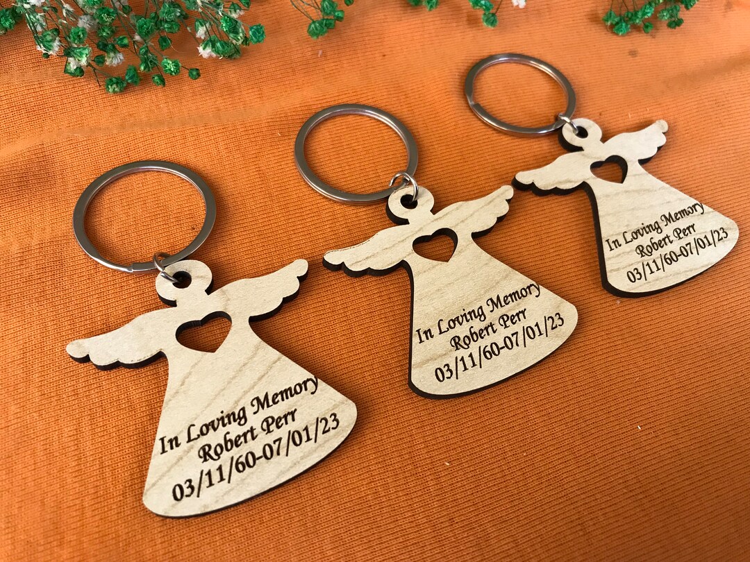 Funeral Favors, Celebration of Life ,personalized Banu Color Angel ...