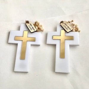 Baptism Favors Personalized Cross Magnet Bulk Baptism Favors for Boy or ...