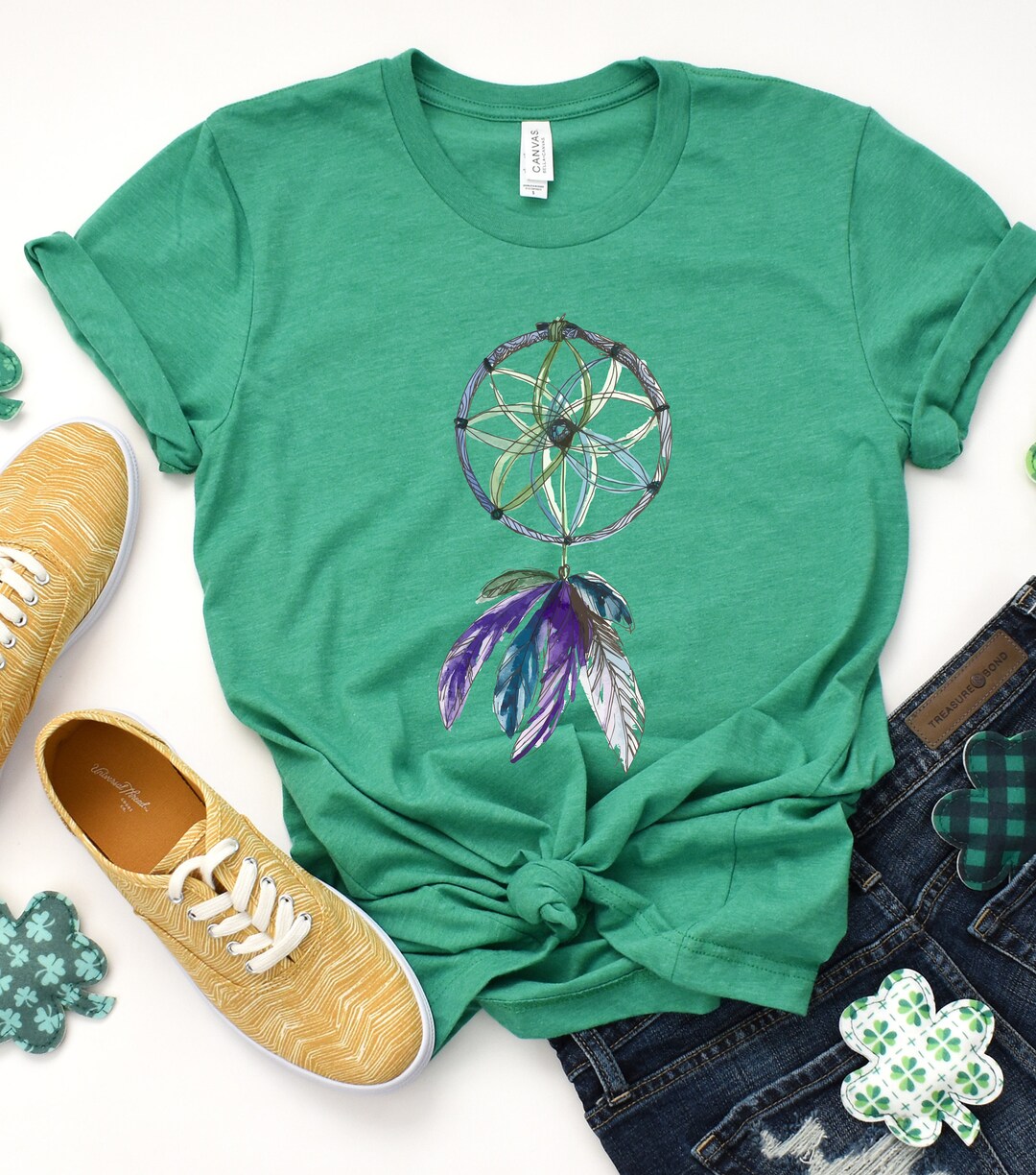 Playera Atrapa Sueños, Playera Mística - Etsy