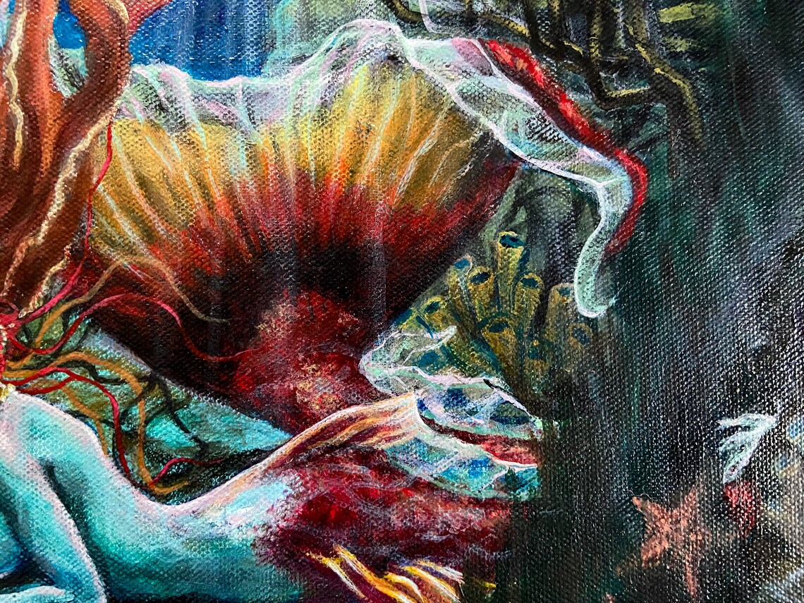 Commission Your Own Mermaid/merman Aka mersona Portrait Own an Original ...