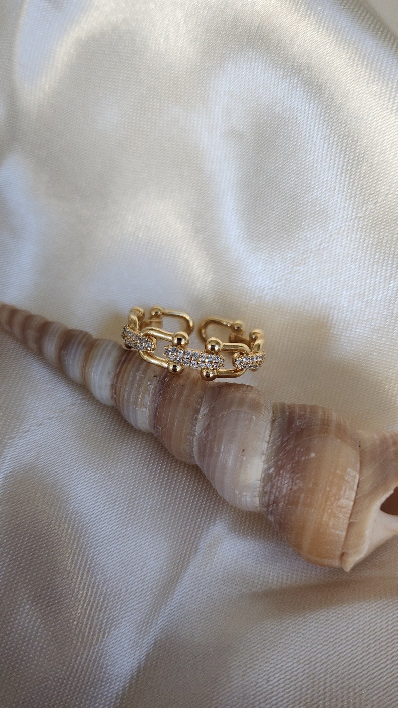 Gold U Shape Ring U Shape Ring Gold Filled Classic Jewelry - Etsy