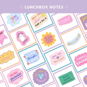 30 Printable Encouraging Lunchbox Messages and Cute Notes for Kids - Etsy