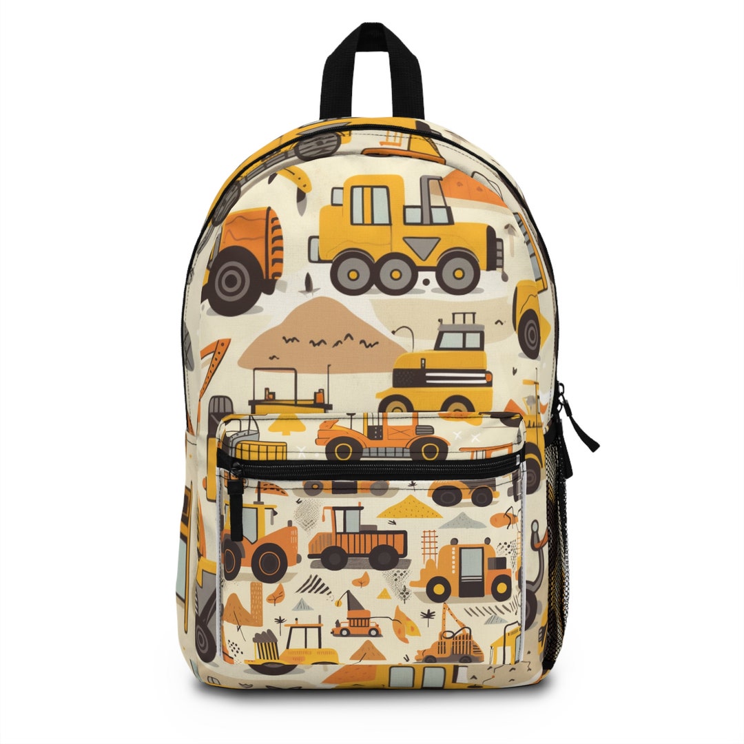 Kids Construction Backpack - Etsy