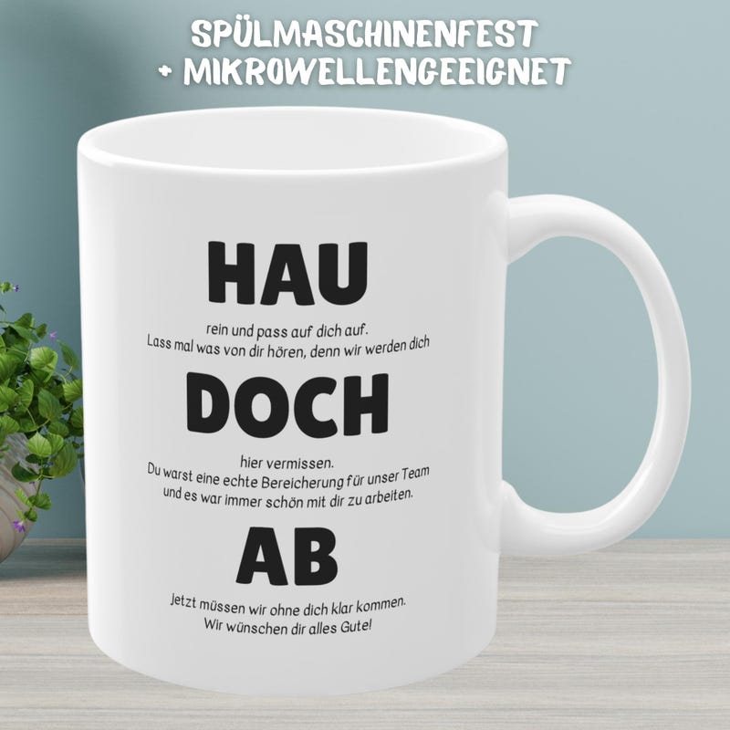 Kollege abschied tasse - Etsy.de