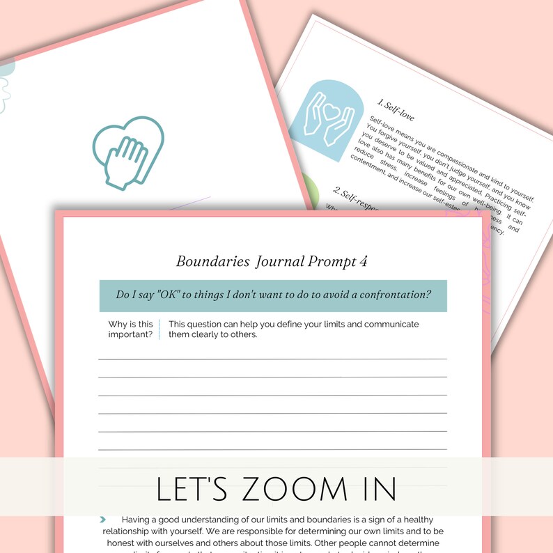 Building Boundaries Journal, Setting Healthy Boundaries, Boundaries ...