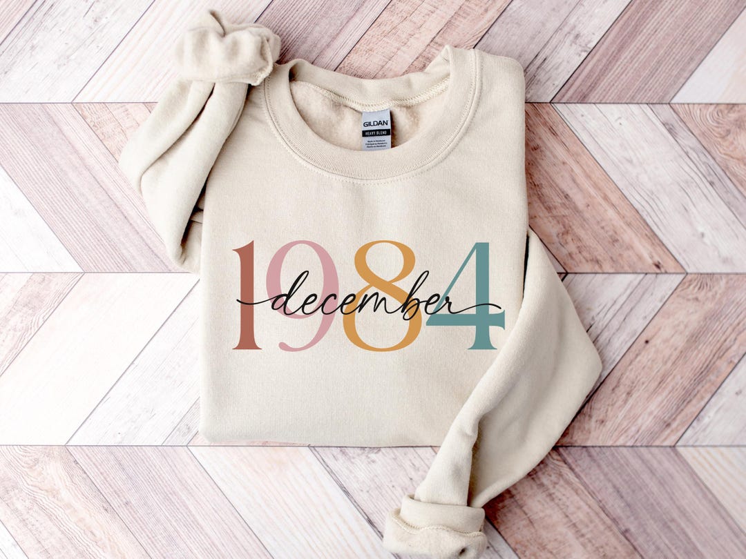 Custom 1984 Sweatshirt, 1984 Birthday Sweatshirt, 40s Birthday Gifts ...