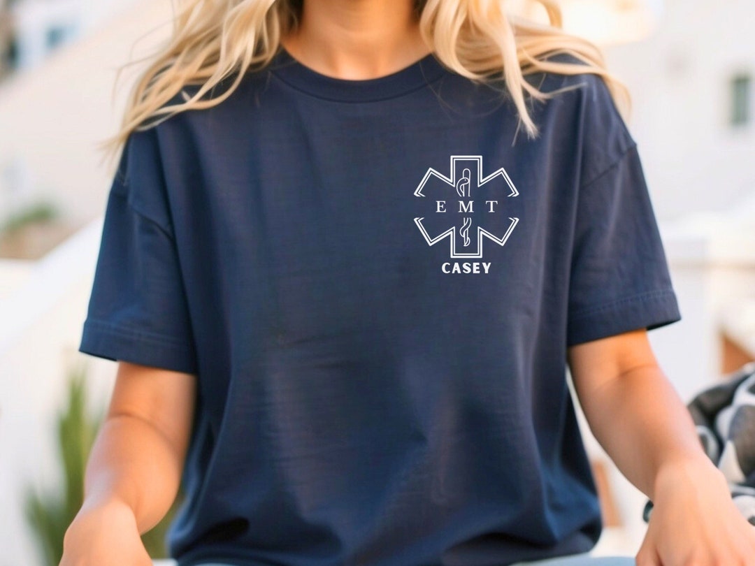 Custom EMT T-shirt, Personalized EMT Tee, EMS T Shirt, Emt Graduation ...