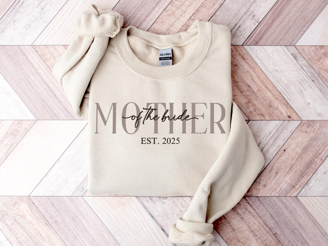 Custom Mother of the Bride Sweatshirt, Bride's Mom Gift, Wedding Gift ...
