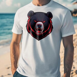 Red Bear, Logo, Clip Art and Image File, Instant Digital Download, 300 ...