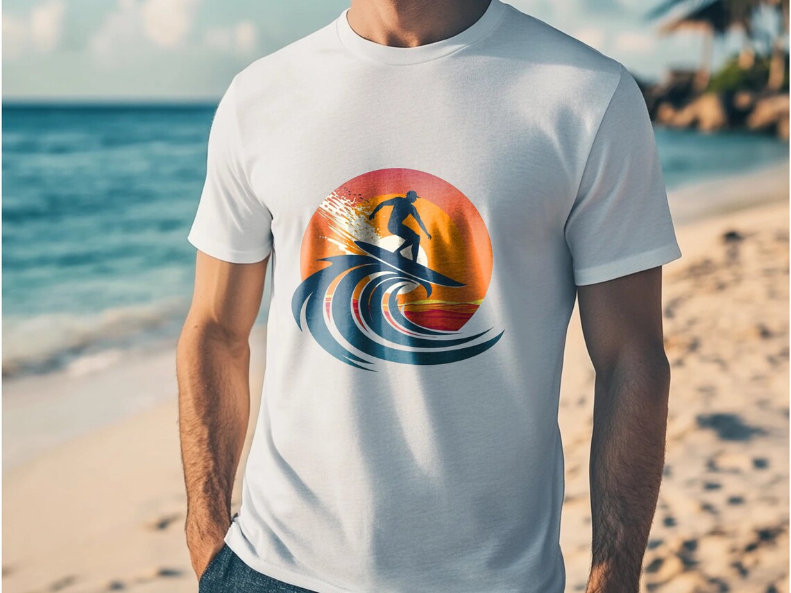 Surfer Guy, Logo, Clip Art and Image File, Instant Digital Download ...