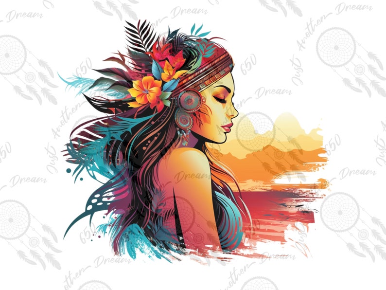 Island Girl, Clip Art and Image File, Instant Digital Download, 300 DPI ...