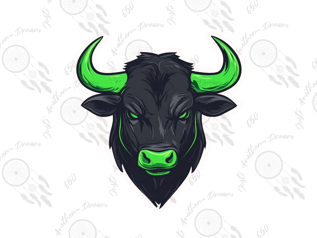 Green Bull, Logo, Clip Art and Image File, Instant Digital Download ...
