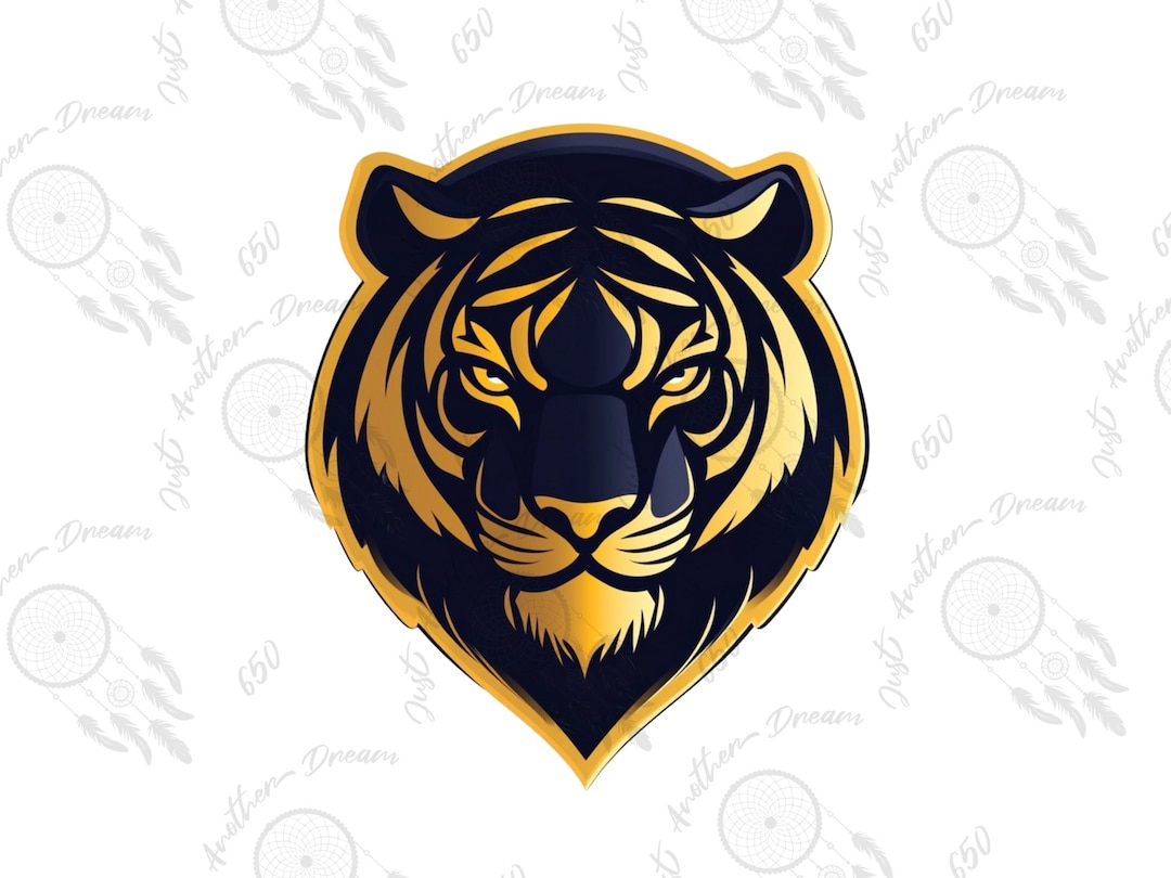 Gold Tiger, Logo, Clip Art and Image File, Instant Digital Download ...