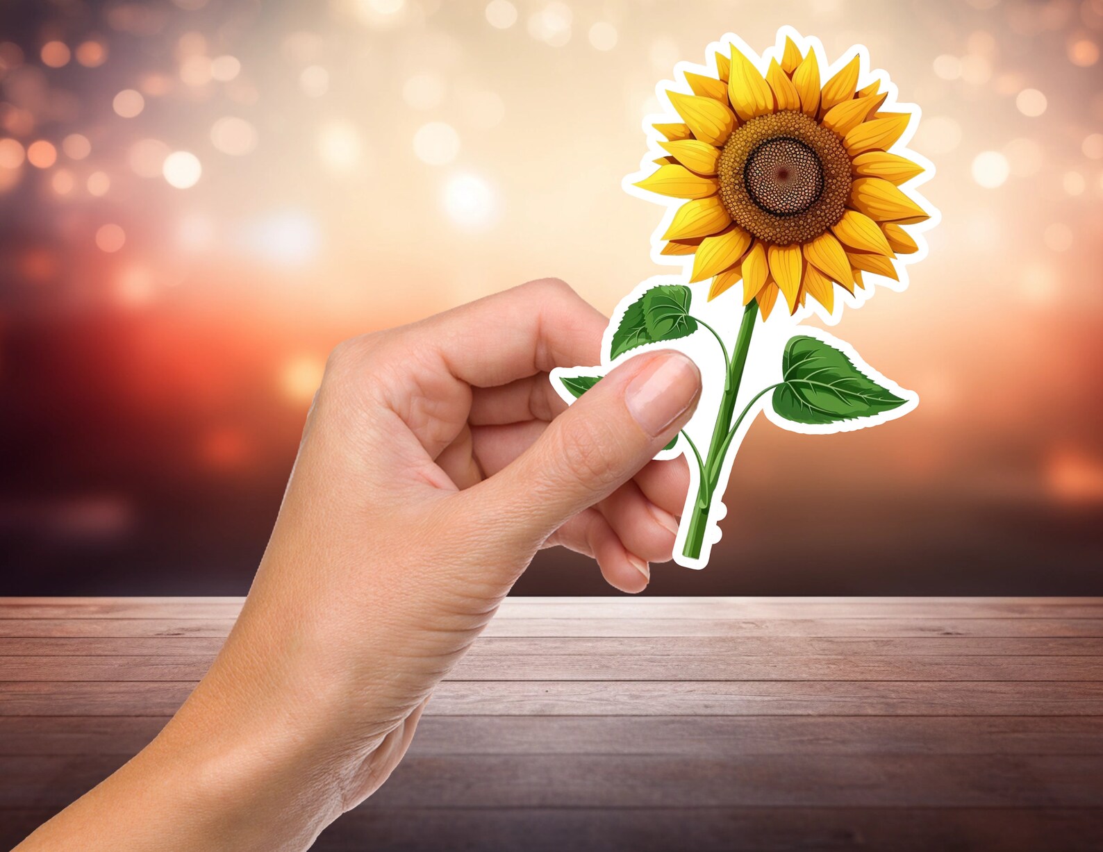 Sunflower, Clip Art and Image File, Instant Digital Download, 300 DPI ...