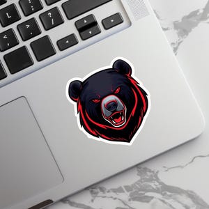 Red Bear, Logo, Clip Art and Image File, Instant Digital Download, 300 ...