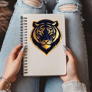 Gold Tiger, Logo, Clip Art and Image File, Instant Digital Download ...