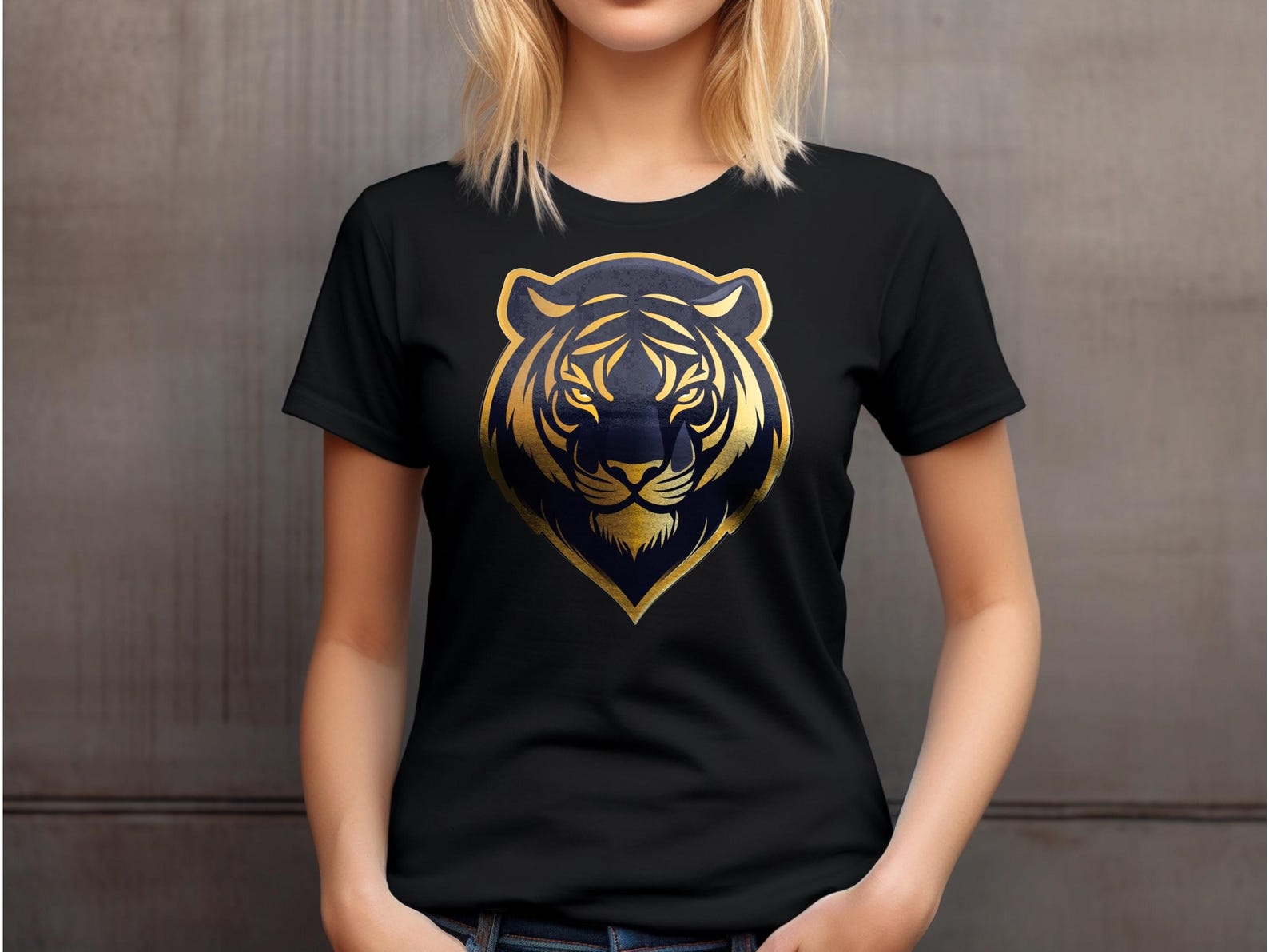 Gold Tiger, Logo, Clip Art and Image File, Instant Digital Download ...