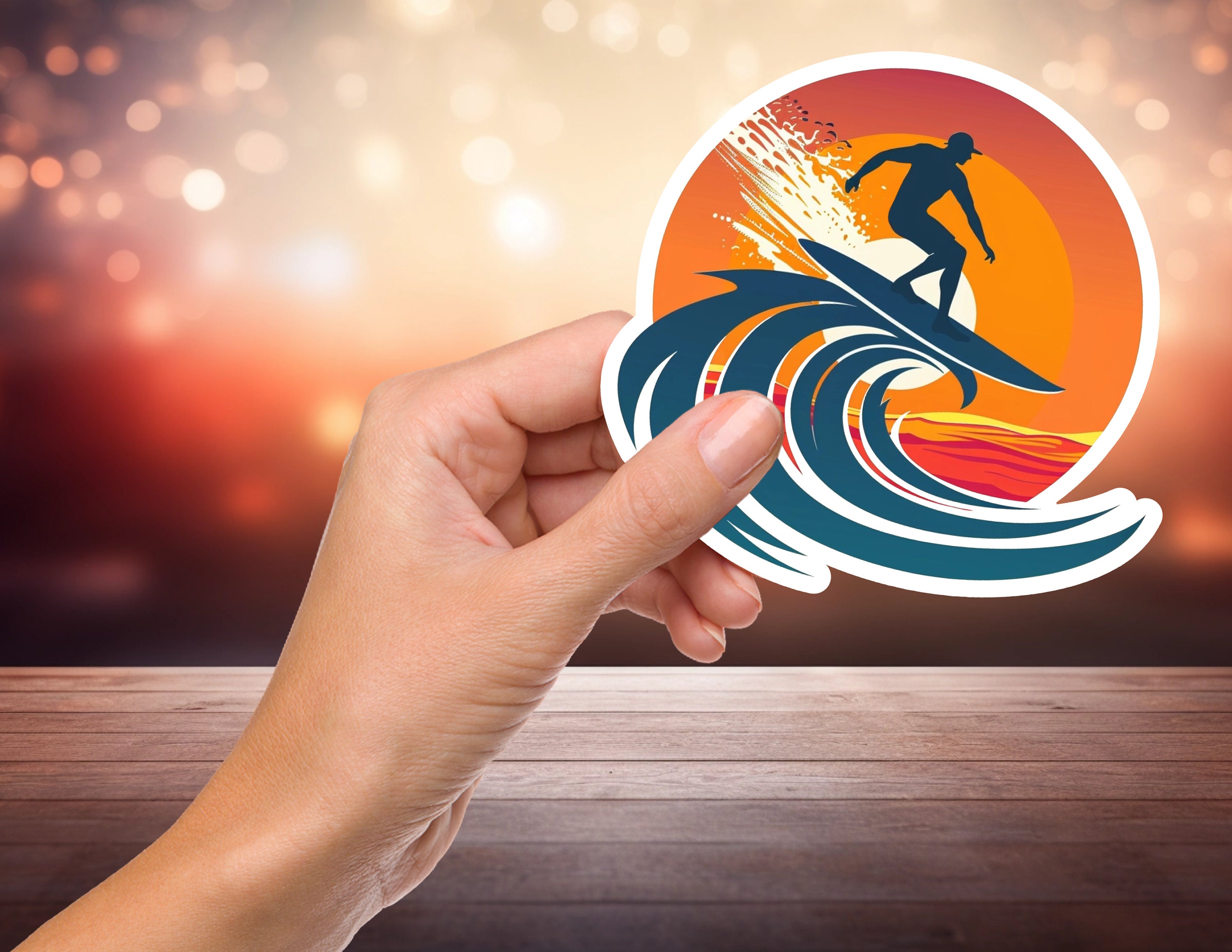Surfer Guy, Logo, Clip Art and Image File, Instant Digital Download ...