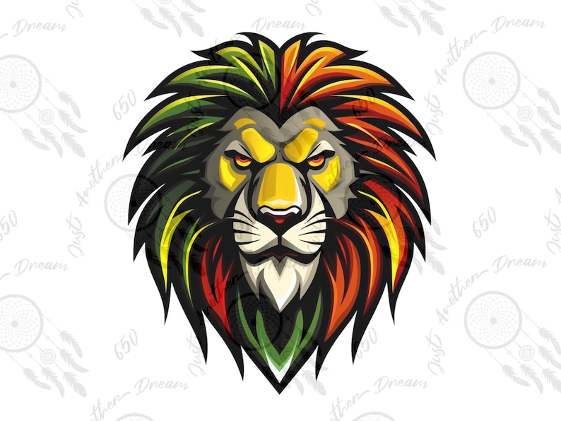 Rasta Lion, Logo, Clip Art and Image File, Instant Digital Download ...