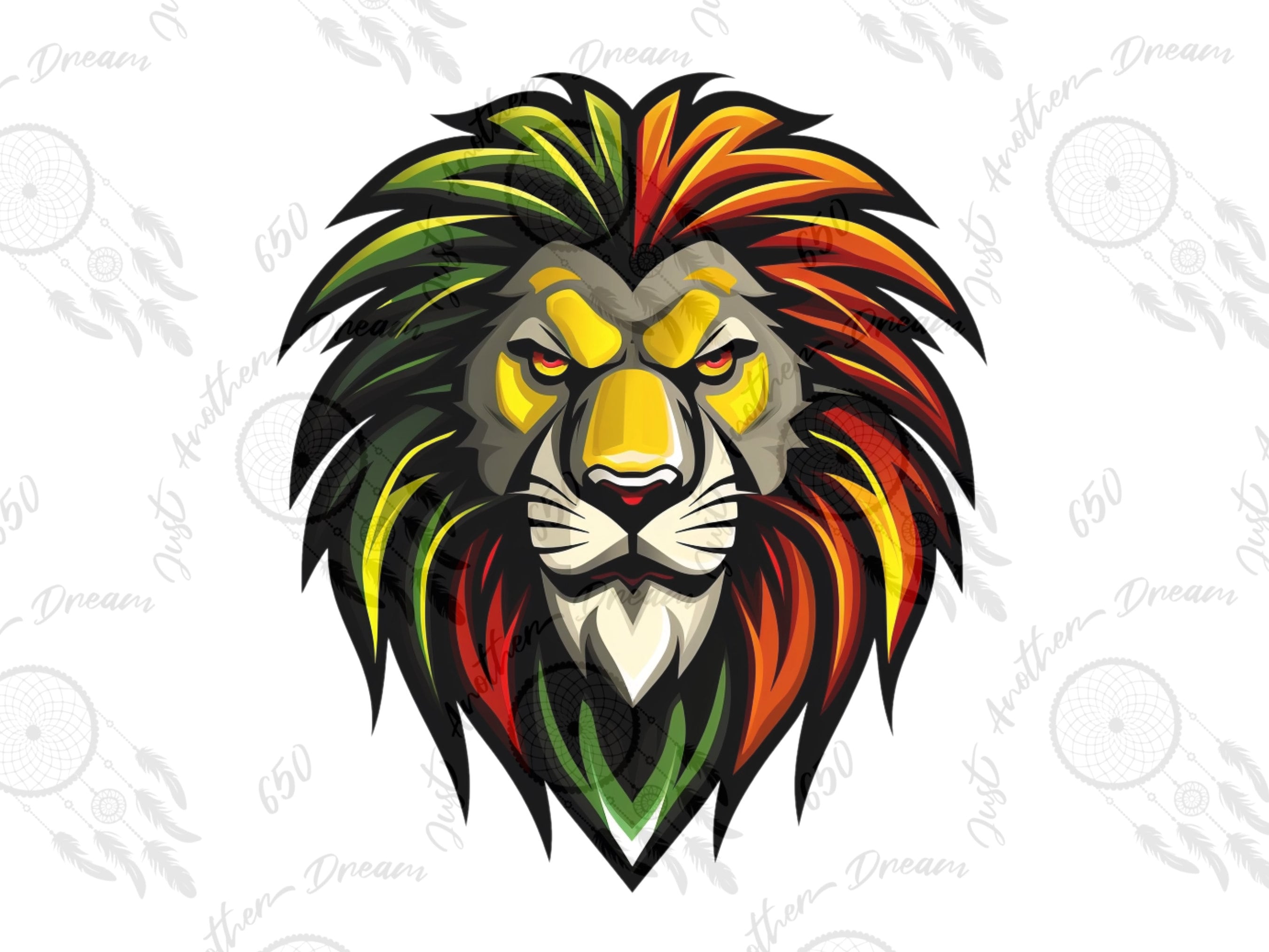 Rasta Lion, Logo, Clip Art and Image File, Instant Digital Download ...
