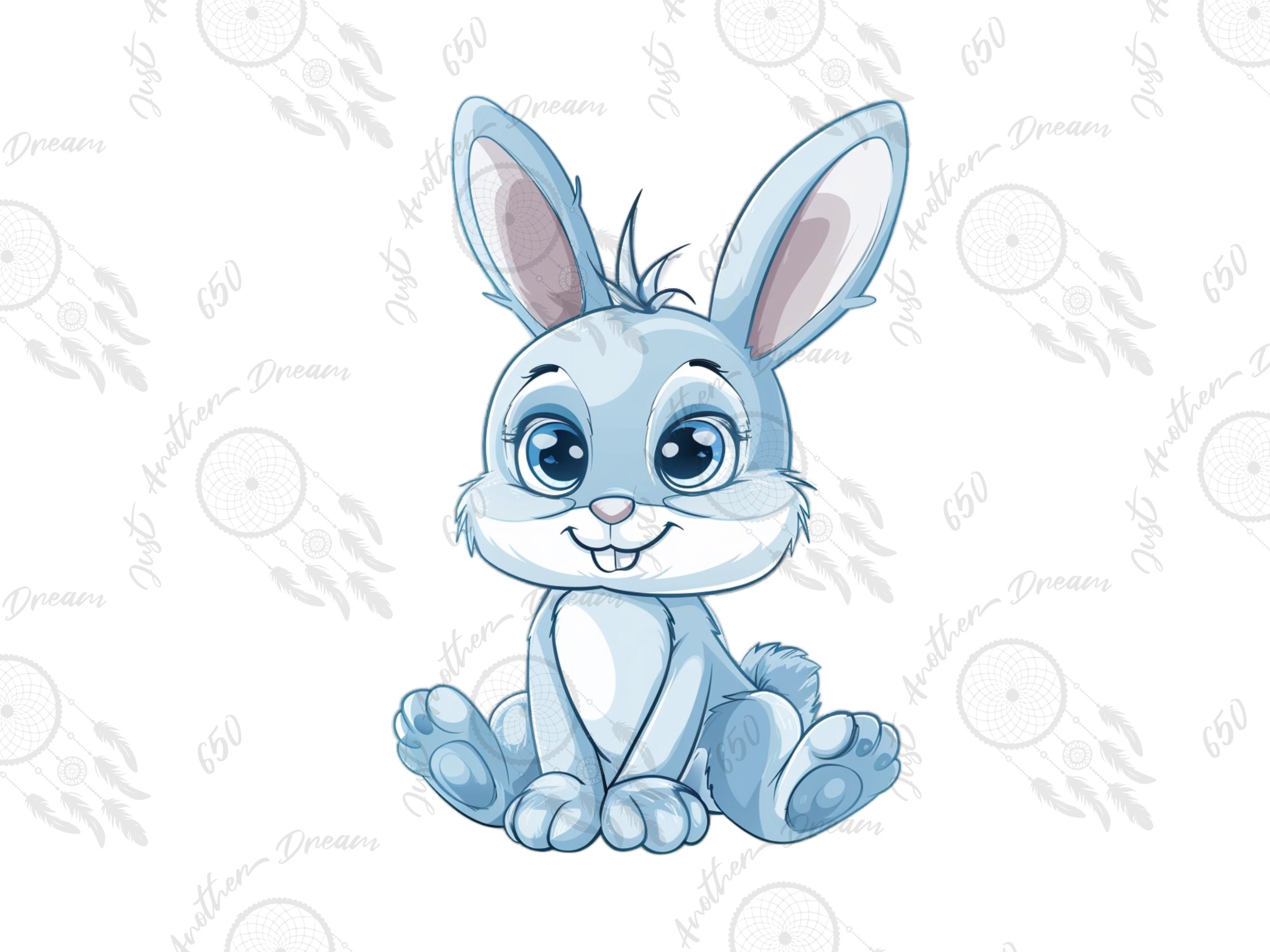 Cute Boy Bunny, Logo, Clip Art and Image File, Instant Digital Download ...
