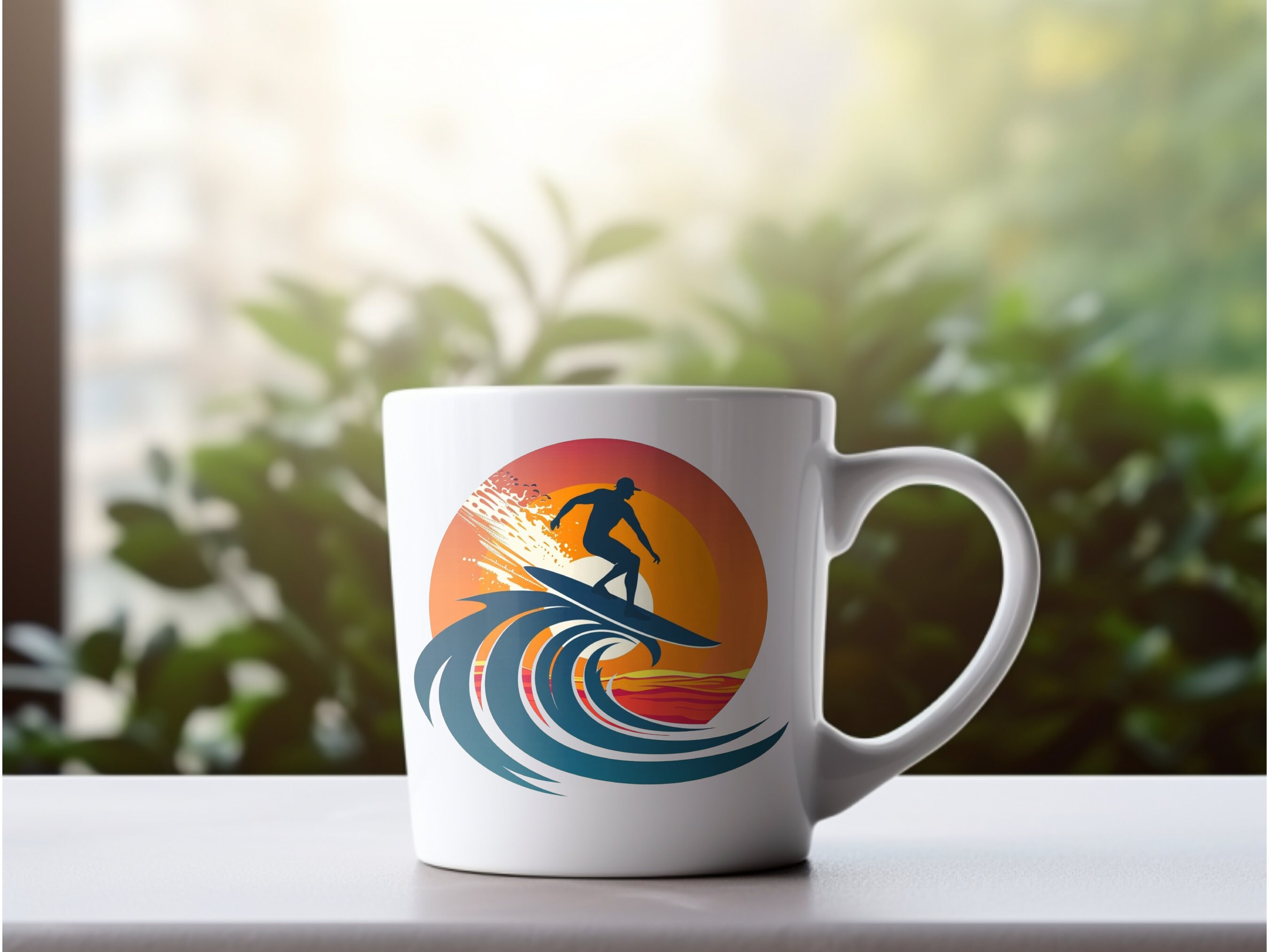 Surfer Guy, Logo, Clip Art and Image File, Instant Digital Download ...