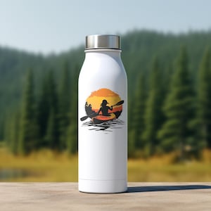 Girl Kayaking, Logo, Clip Art and Image File, Instant Digital Download ...