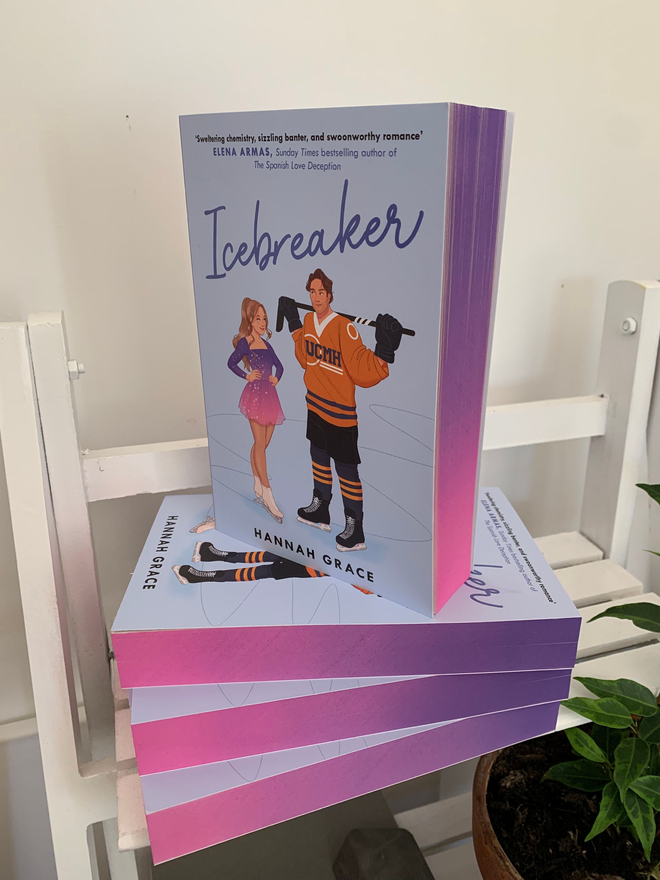 Icebreaker & Wildfire by Hannah Grace | Ombré Sprayed Edge - Etsy