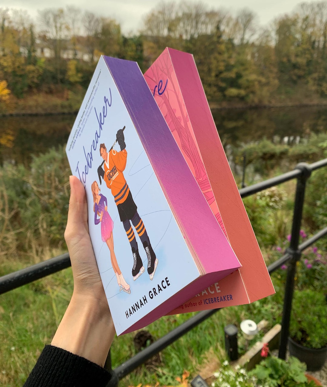 Icebreaker & Wildfire by Hannah Grace | Ombré Sprayed Edge - Etsy