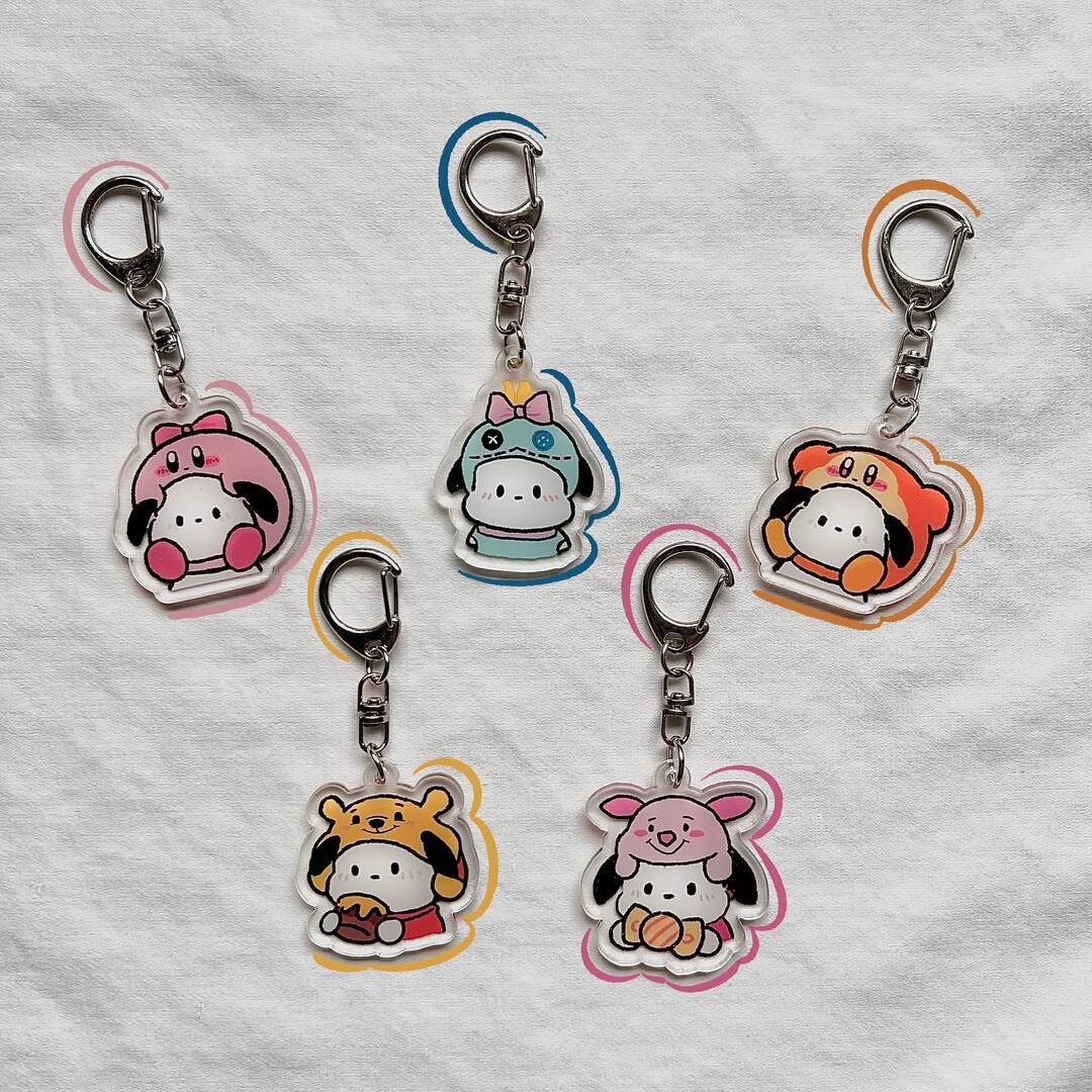 Cute Japanese Keychain Clip on Keychain AirPod Case Charm - Etsy