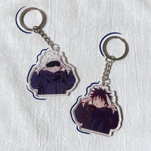 JJK Goji & Megumi Keychain, Clip Keychain, Bag and Electronics Accesory ...