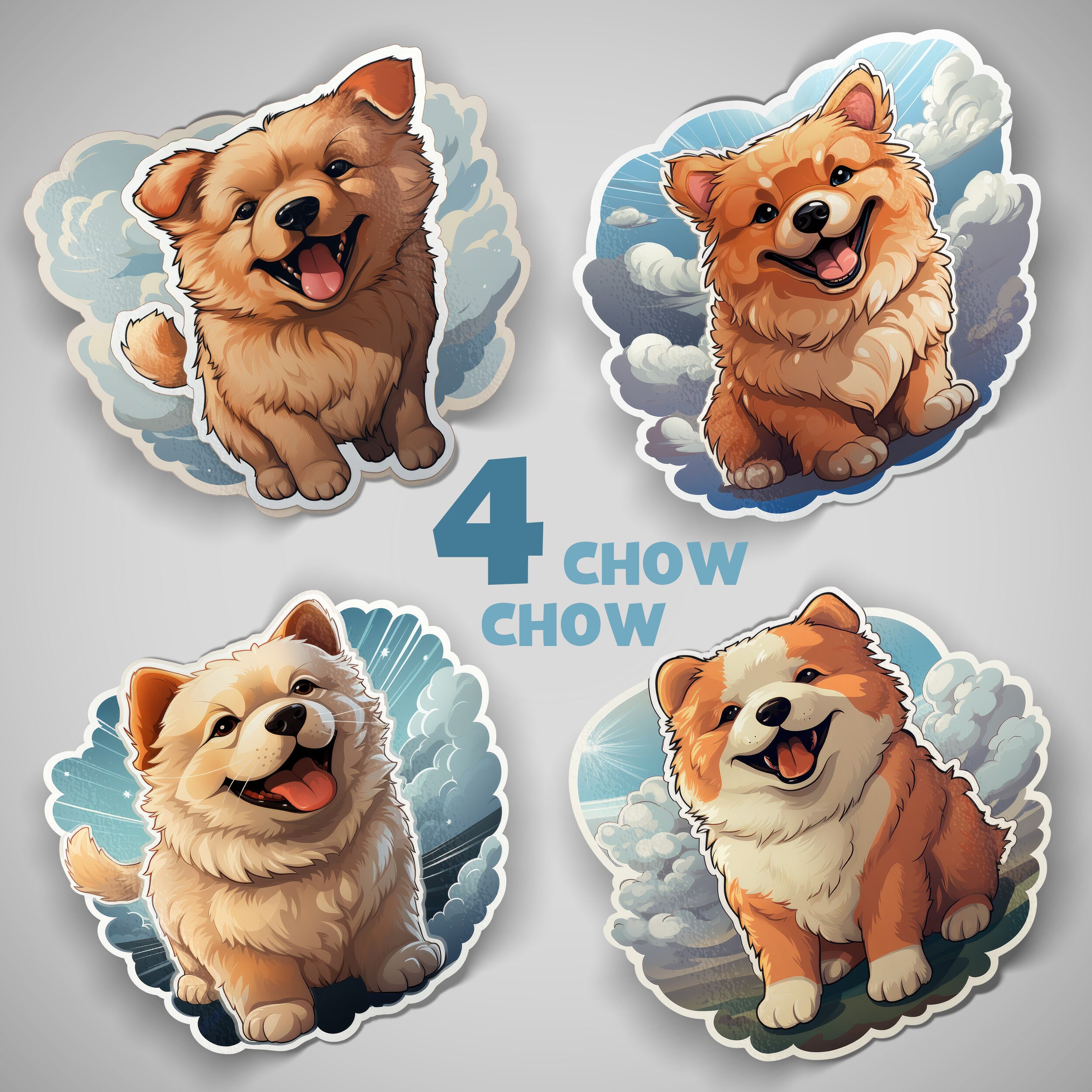Cute Dog Breeds Clipart Bundle 3 Beagle Collie Corgi Retriever Mastiff ...
