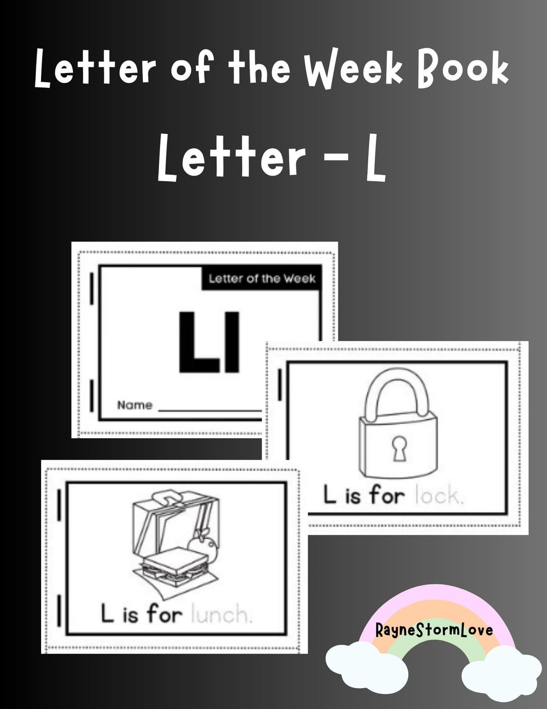 Letter of the Week Book Letter L - Etsy