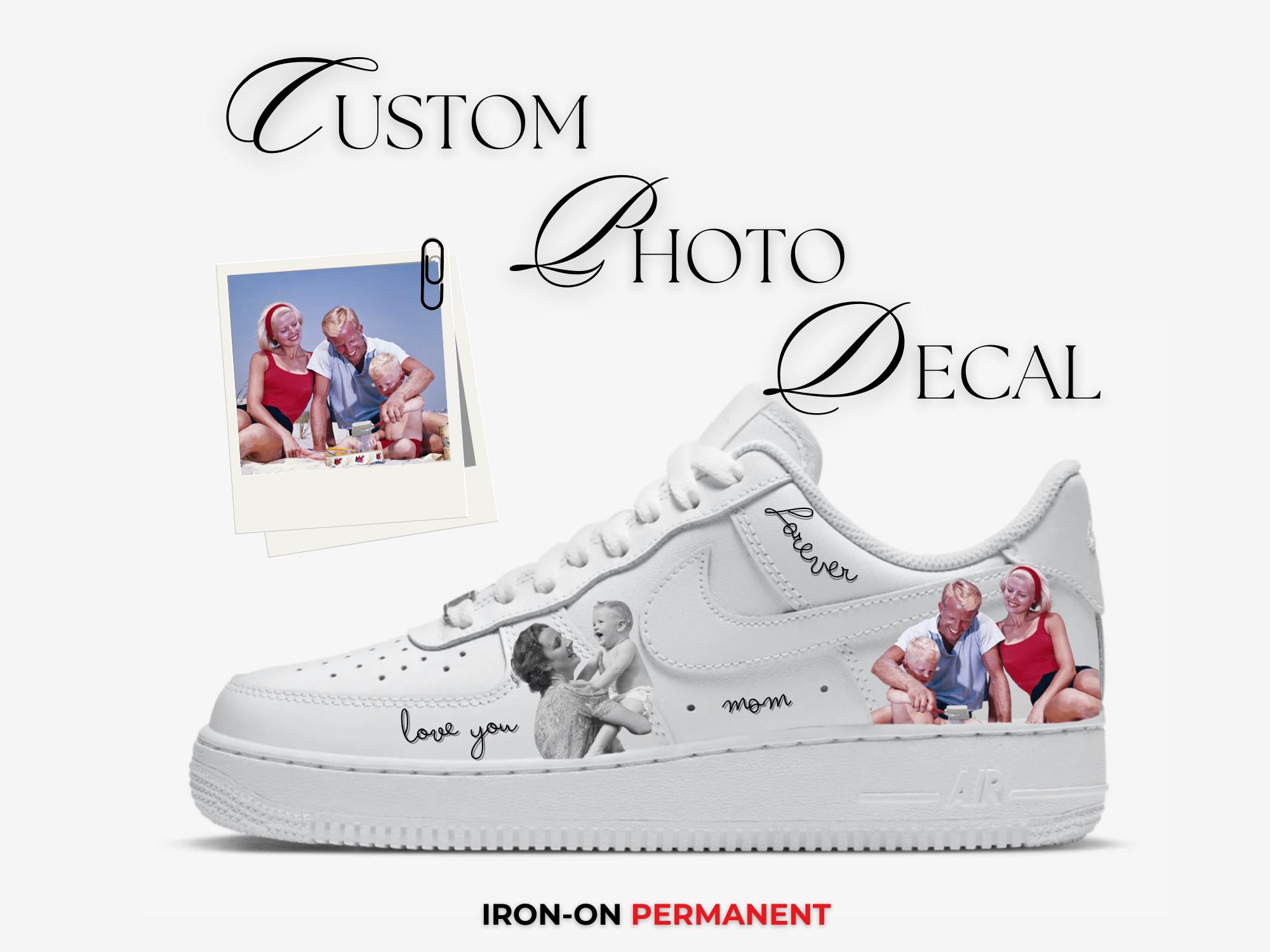 Personalized Photo Shoe Decal, Iron on Personalization, Family, Pets ...
