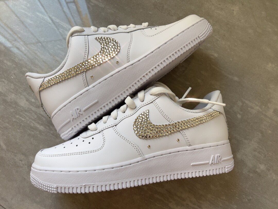 Womens Bling Sparkle Air Force 1s With Rhinestones, Customize Air Force ...