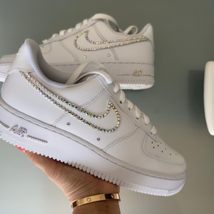 Authentic Air Force 1 Custom Blinged Out, Wedding Sneaker, Birthday ...