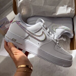Authentic Air Force 1 Custom Blinged Out, Wedding Sneaker, Birthday ...