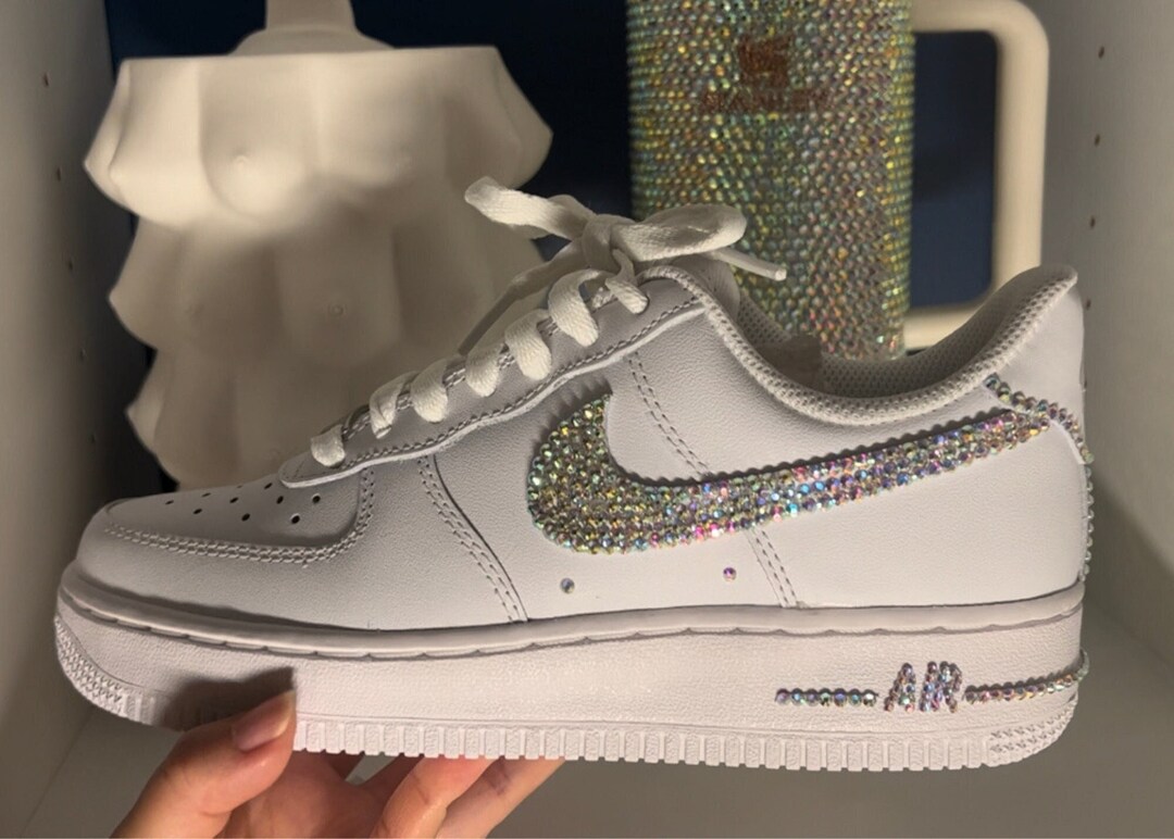 Women’s Bling Sparkle Air Force 1s With Rhinestones, Customize Air ...