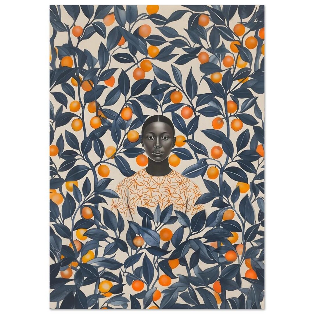 Fruit Art, Black Artist Prints, African American Art, Lemon Art, Folk ...