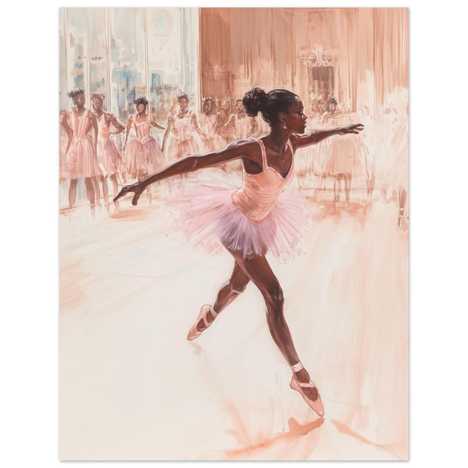 Black Ballerina, African American Art, Black Art Prints, Black Ballet ...