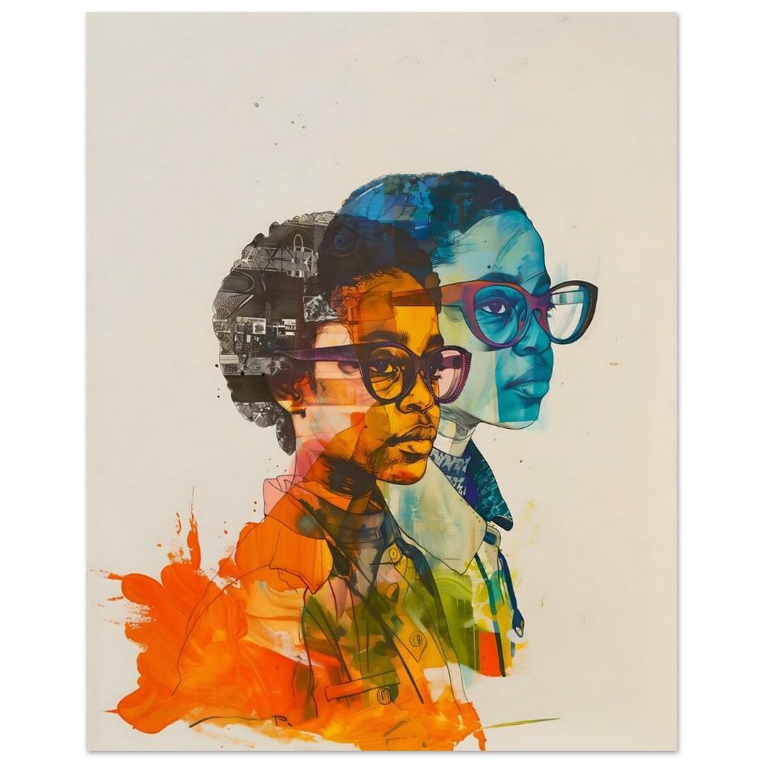 Black Kids Wall Art, Retro Art, Black Girl Poster, Back to School, Kids ...
